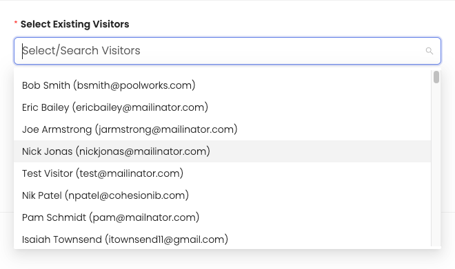 Adding a Visit & Visitor – Cohesion